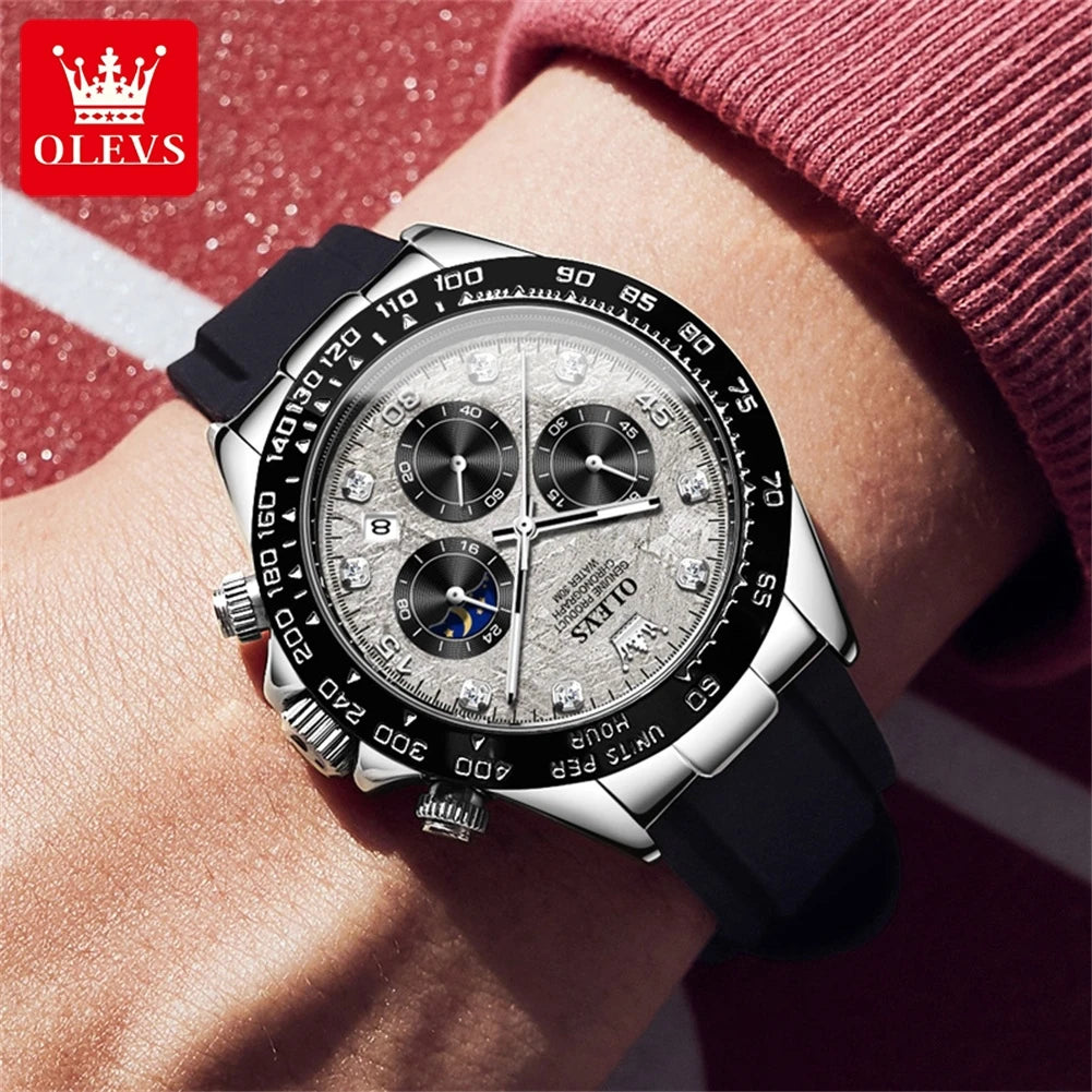 OLEVS 2875 Moon Phase Watch for Men – Vibe Vault